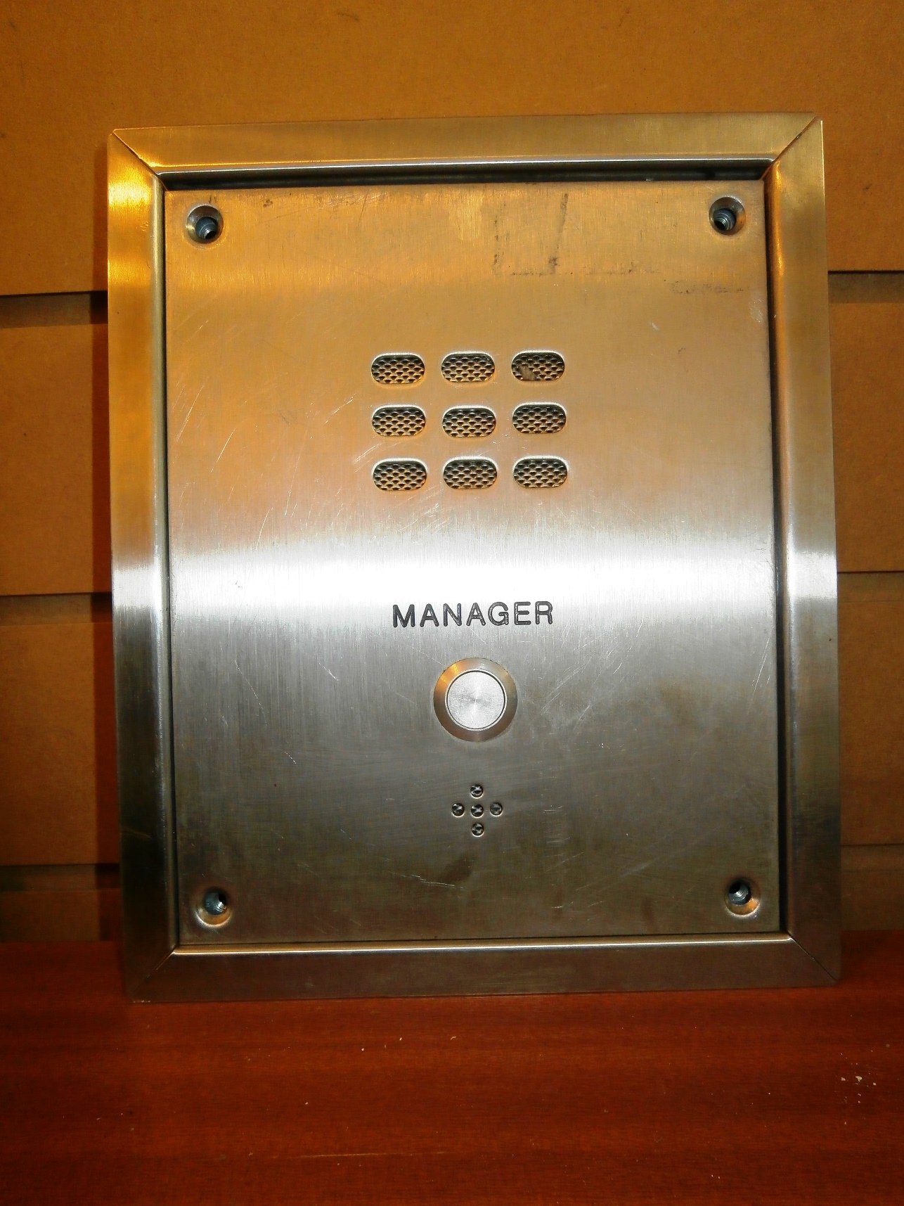 ZCS447 Manager Door Panel Front - Warden Call Spare Parts Ltd